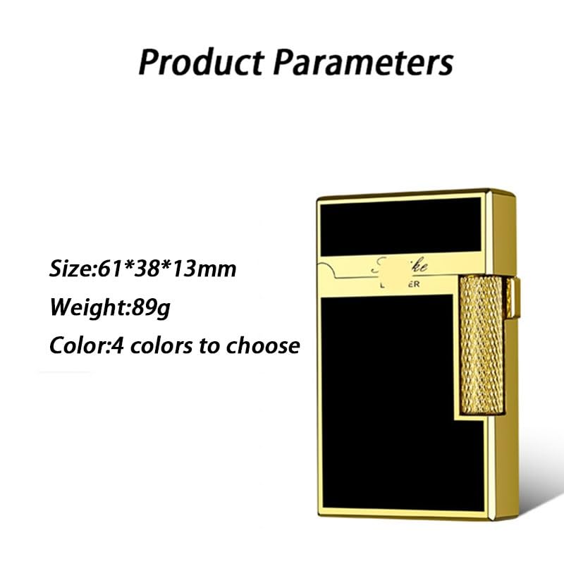 2024 New Inflatable Lighter, Blue Flame + Open Flame, Side Slide Single Flame, Adjustable Flame Size, Suitable for Boyfriend Girlfriend Father, Daily Use (Color : C3)