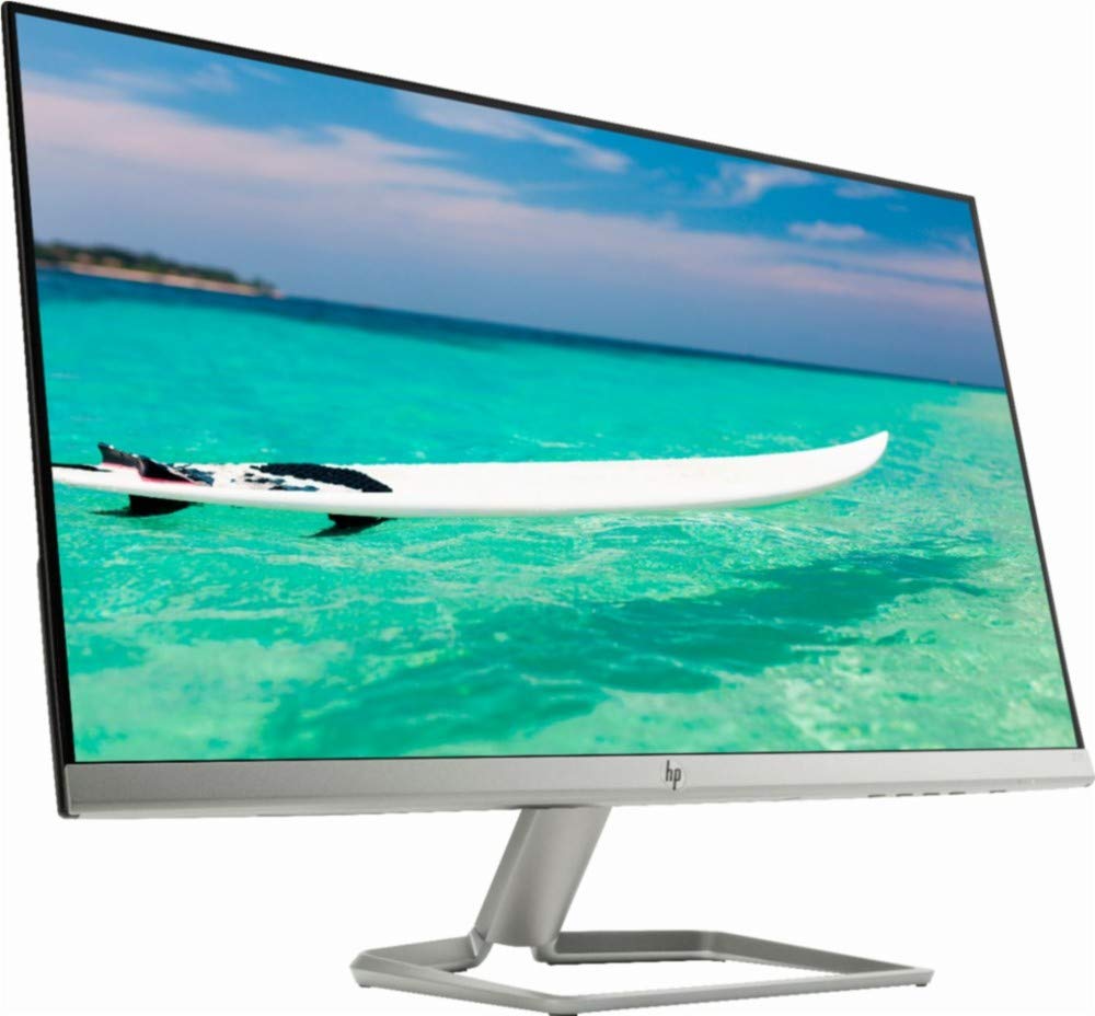 HP 27" Widescreen IPS LED Full HD (1920x1080) Monitor, 5ms Response Time, 10,000,000:1 Contrast Ratio, FreeSync, 2X HDMI and 1x VGA Input, 178â View Angle, 75Hz Refresh Rate, Natural Silver