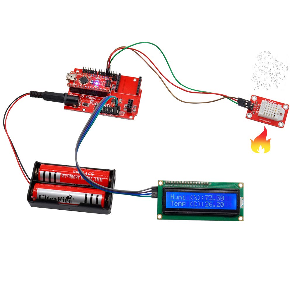 Hailege Nano IO WiFi Shiled for Nano V3.0 ATmega328P IO WiFi Expansion Board Compatible to Zigbee Xbee NRF24L01 Support by 7-12V External Power Supply