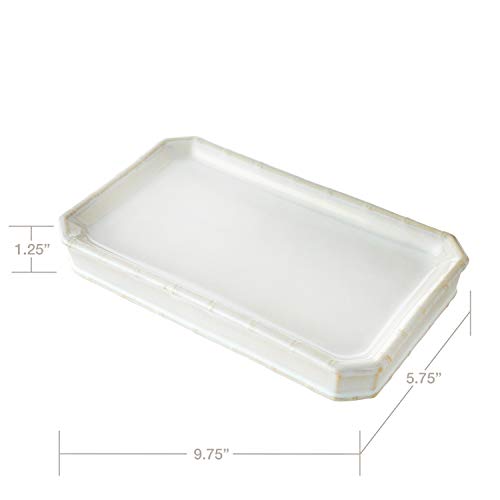 SKL Home Vern Yip Bamboo Lattice Tray, White