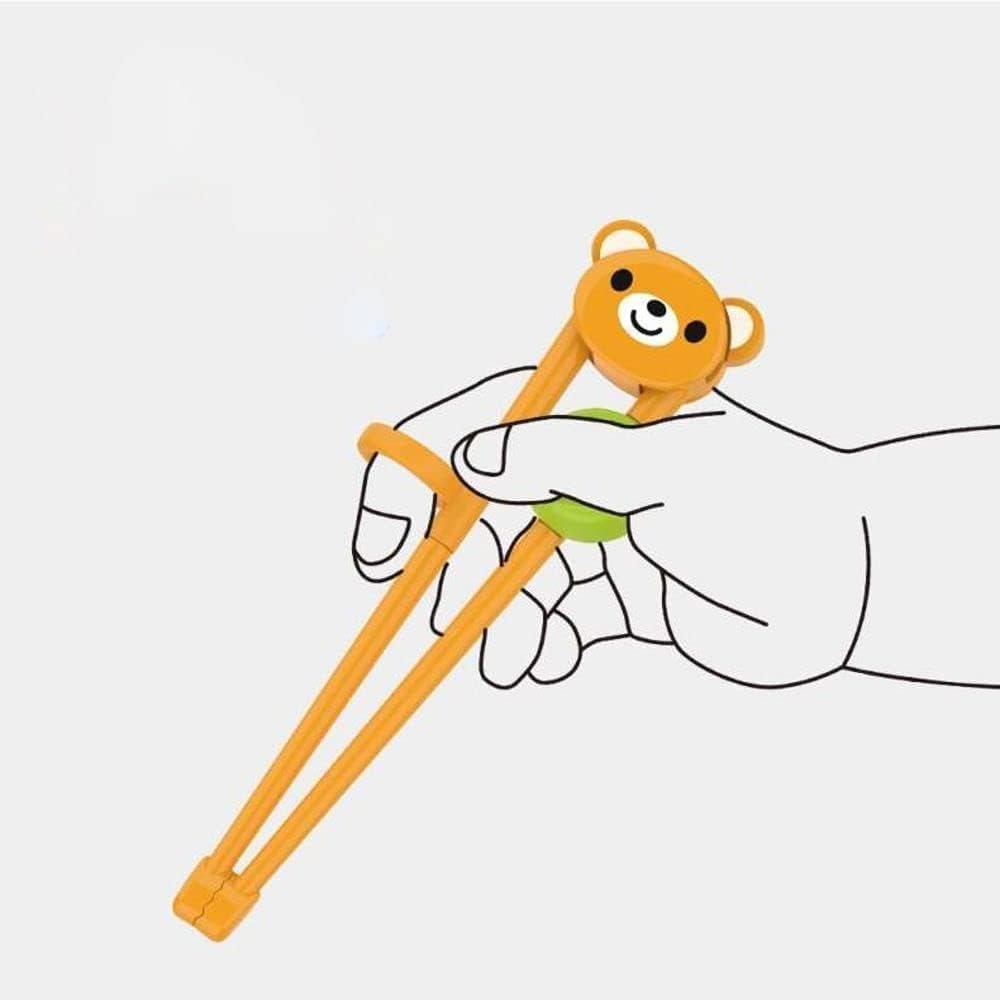4Pcs Cartoon Panda Animal Chopsticks Practice Helper, Reusable Eating Training Tools, Chopstick and Cutlery Rests Cute Tableware Learn Tools Kitchen Utensils and Gadgets Multicolour