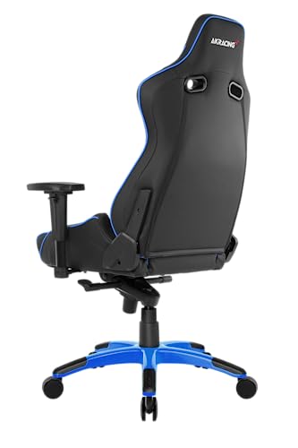 AKRacing Masters Series Pro Luxury XL Gaming Chair with High Backrest, Recliner, Swivel, Tilt, 4D Armrests, Rocker & Seat Height Adjustment Mechanisms, 5/10 Warranty,Blue - AK-PRO-BL