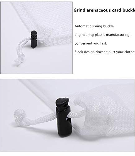 Mesh Laundry Bag with Drawstring,19.6×27.5 inch Large Laundry Bags Drawstring Bra Underwear Products Laundry Bags Baskets Mesh Bag Household Cleaning Tools Accessories Laundry Wash Care (white A)