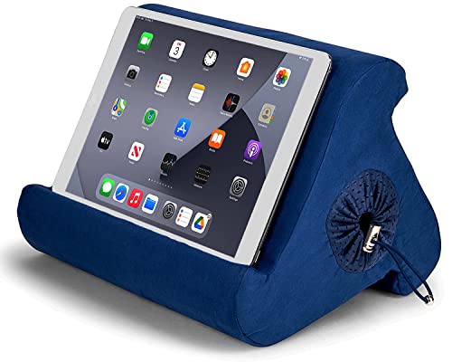 Flippy Tablet Pillow Stand and Tablet Holder for Lap, Desk and Bed, Multi-Angle with Storage