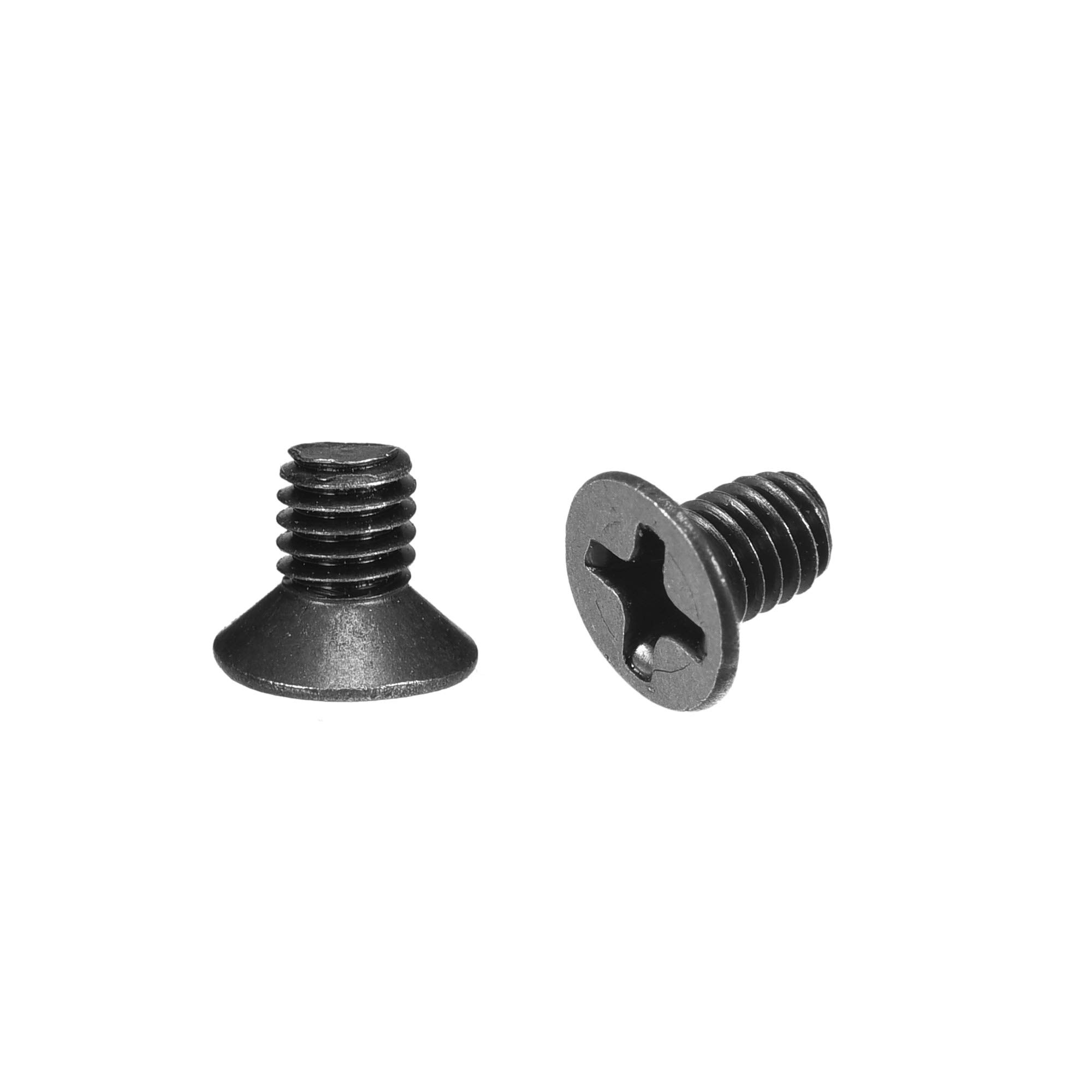 uxcell M3.5 x 6mm Phillips Screw Fastener Black for Laptop PC TV Fan Switch 50pcs
