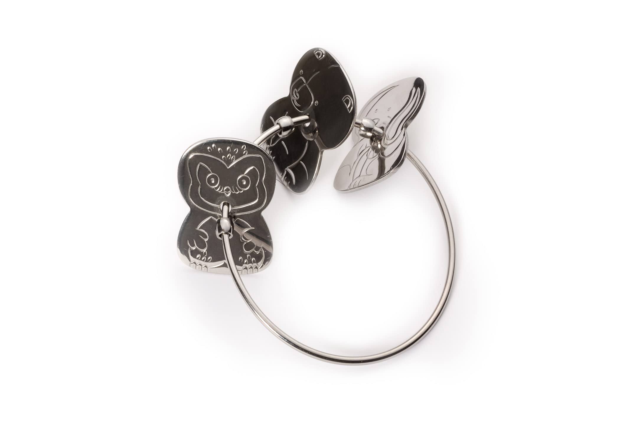 Arctic Friends Stainless Steel Rattle and Teether - Made in USA by Kleynimals
