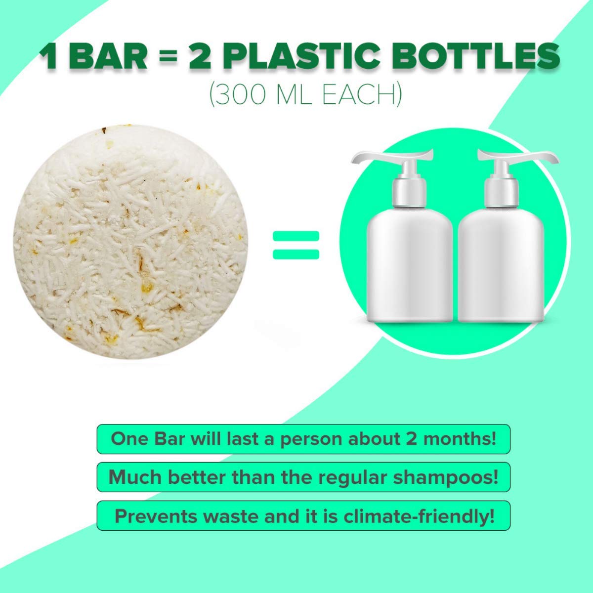 BAMBOEARTH Solid Shampoo Bar And Conditioner Effect Hair Soap – 100% Organic Shampoo Bars For Hair With All Natural Plant Based Essential Oils And Zero Waste Biodegradable Packaging (Chamomile)
