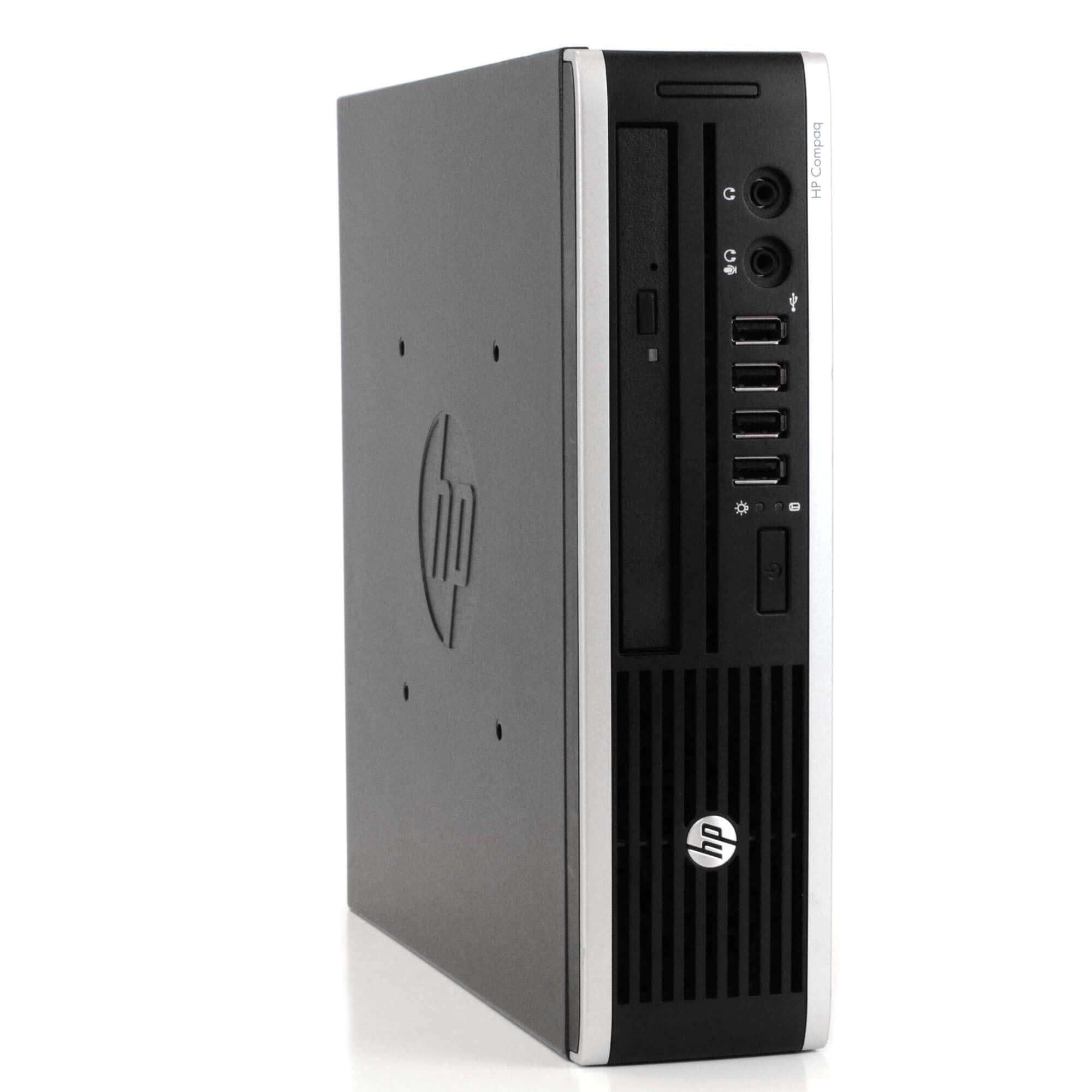 HP Elite 8200 Ultra Small Space Saving PC Desktop Computer, Intel Quad Core i7, 8GB RAM, 500GB HDD, Windows 10 Pro, New 16GB Flash Drive, Wireless Keyboard & Mouse, DVD, WiFi (Renewed)