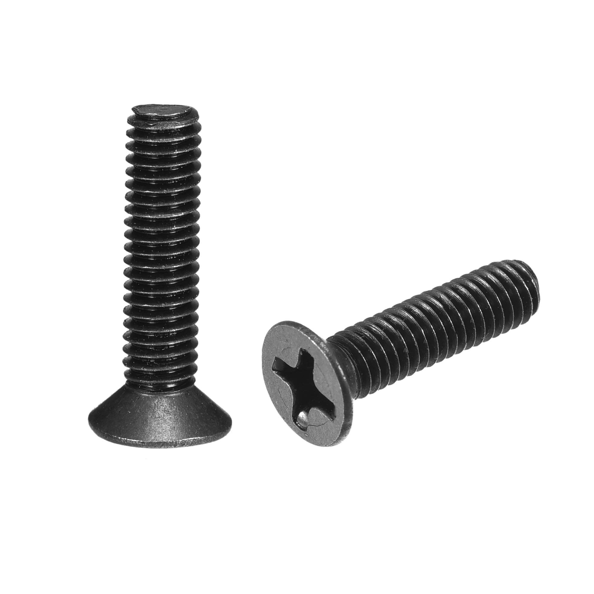uxcell M3.5 x 16mm Phillips Screw Fastener Black for Laptop PC TV Fan Switch 50pcs