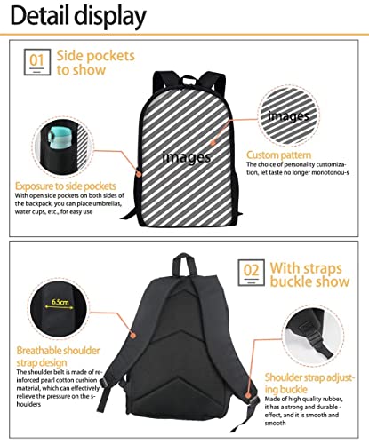 AFPANQZ Fire Truck Design Backpack for Elementary School Kids Cute Rucksack Lightweight School Bags Bookbags Backpacking Soft Daypack Daily Pack