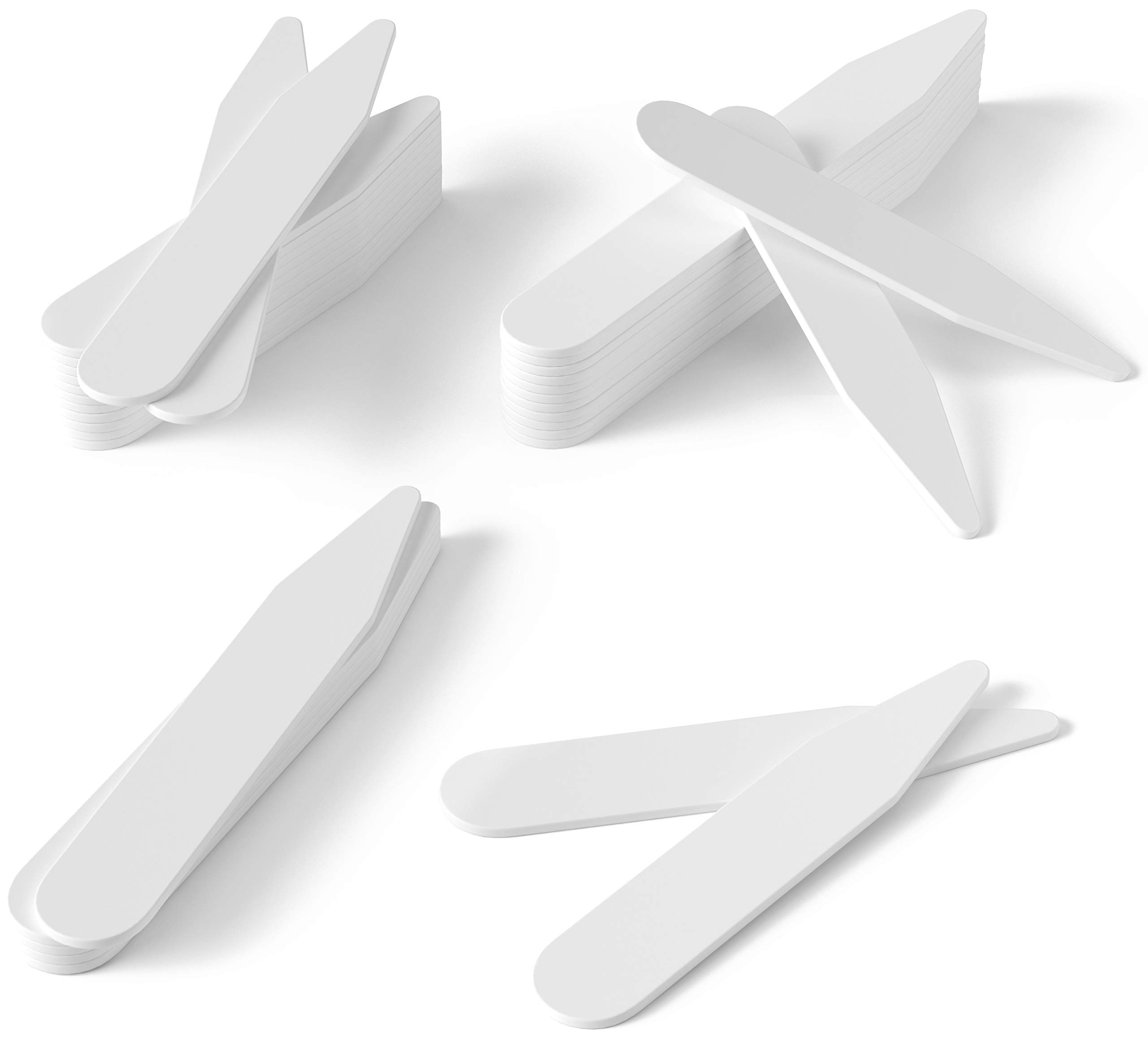 220 Plastic Collar Stays in a Divided Box - 4 Sizes