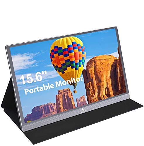 NexiGo Portable Monitor - 15.6 Inch Full HD 1080P IPS USB Type-C Computer Display, Eye Care Screen with HDMI/USB-C for Laptop PC/PS4/Xbox/Switch, Included Smart Cover (Renewed)