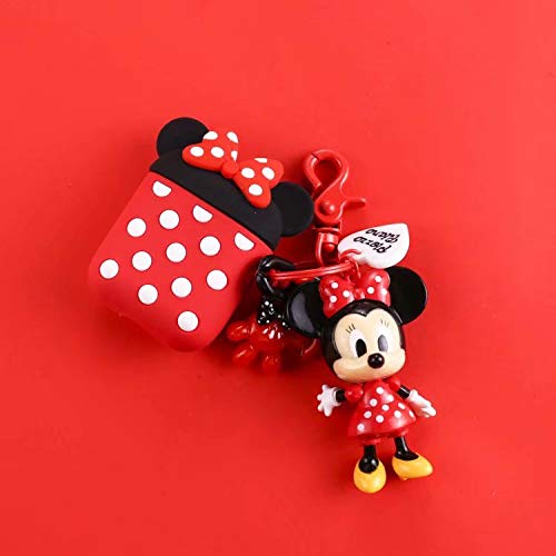 for AirPods Case,Cute Cartoon Headphones Cases for Apple AirPods Protective Shockproof Cover for Apple Airpods 1 & AirPods 2,Red