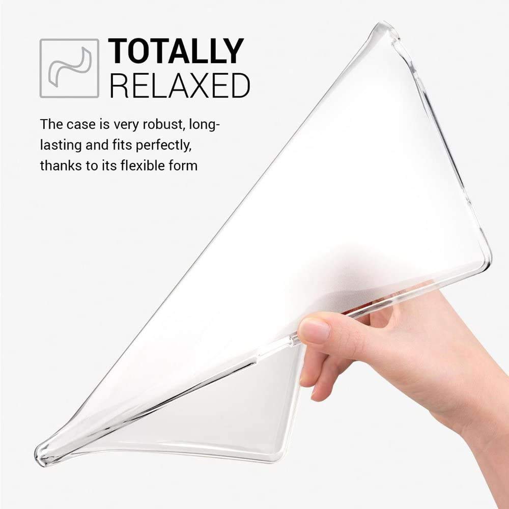 Zeking for Samsung Galaxy Tab S7 Plus/Tab S7 FE 5G/ T975/T970 Case, Anti-Scratch Ultra Slim Thin Anti-Scratch TPU Rubber Soft Skin Silicone Premium Protective Case (Transparent)