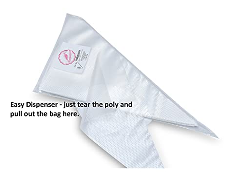 Keenpioneer Disposable Decorating & Pastry Bags 10" Pack of 100 (10", Clear)