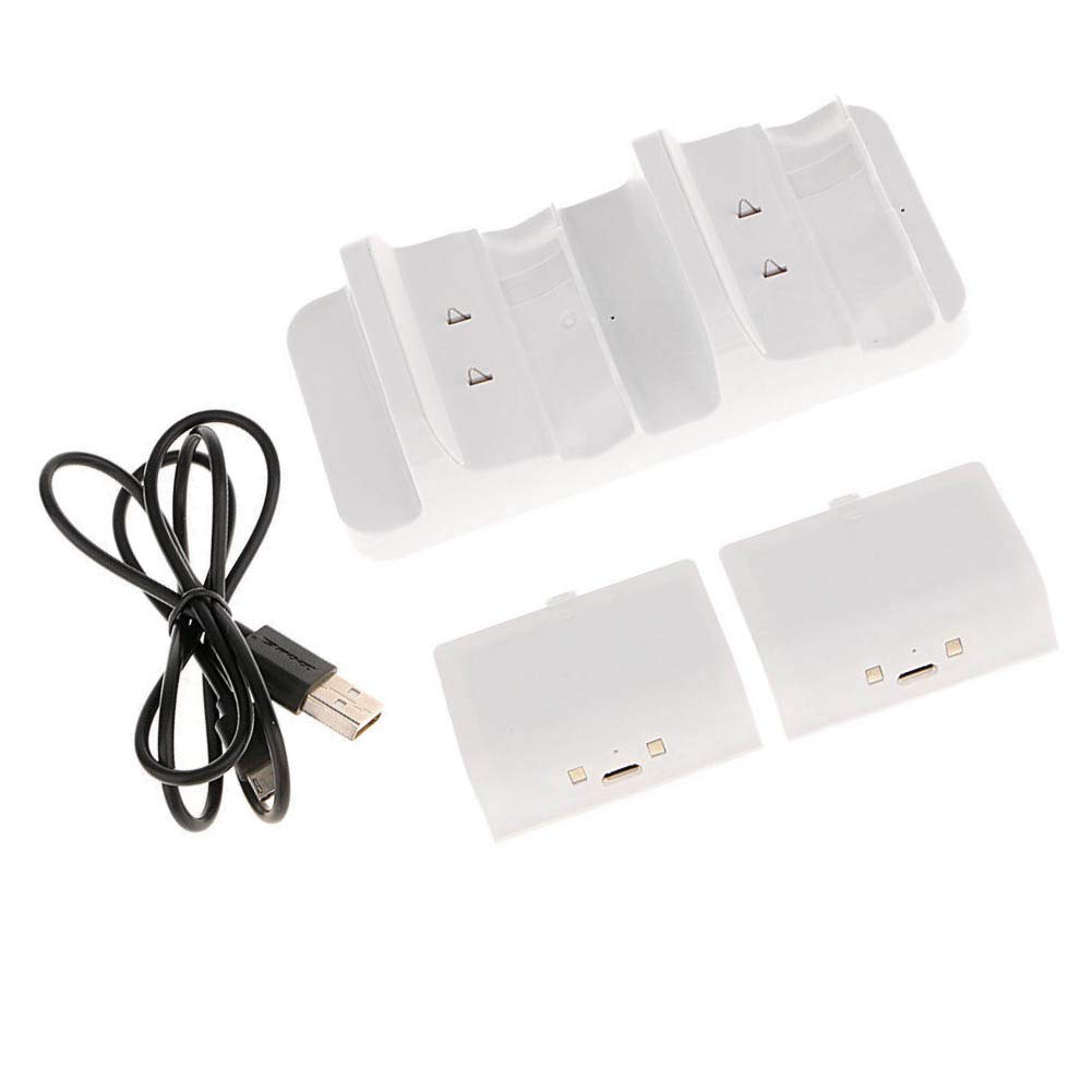 Anniston Kids Toys, USB Dual Controller Charger Dock Station Base with Battery Packs for Xbox One S Learning & Education for Children Toddlers Boys Girls