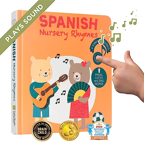 Cali's Books Spanish Nursery Rhymes 1: Bilingual Children's Book Spanish with English Translation, Learn Spanish for Kids, Spanish Books for Toddlers 1-3 - 6 Canciones Infantiles en Español