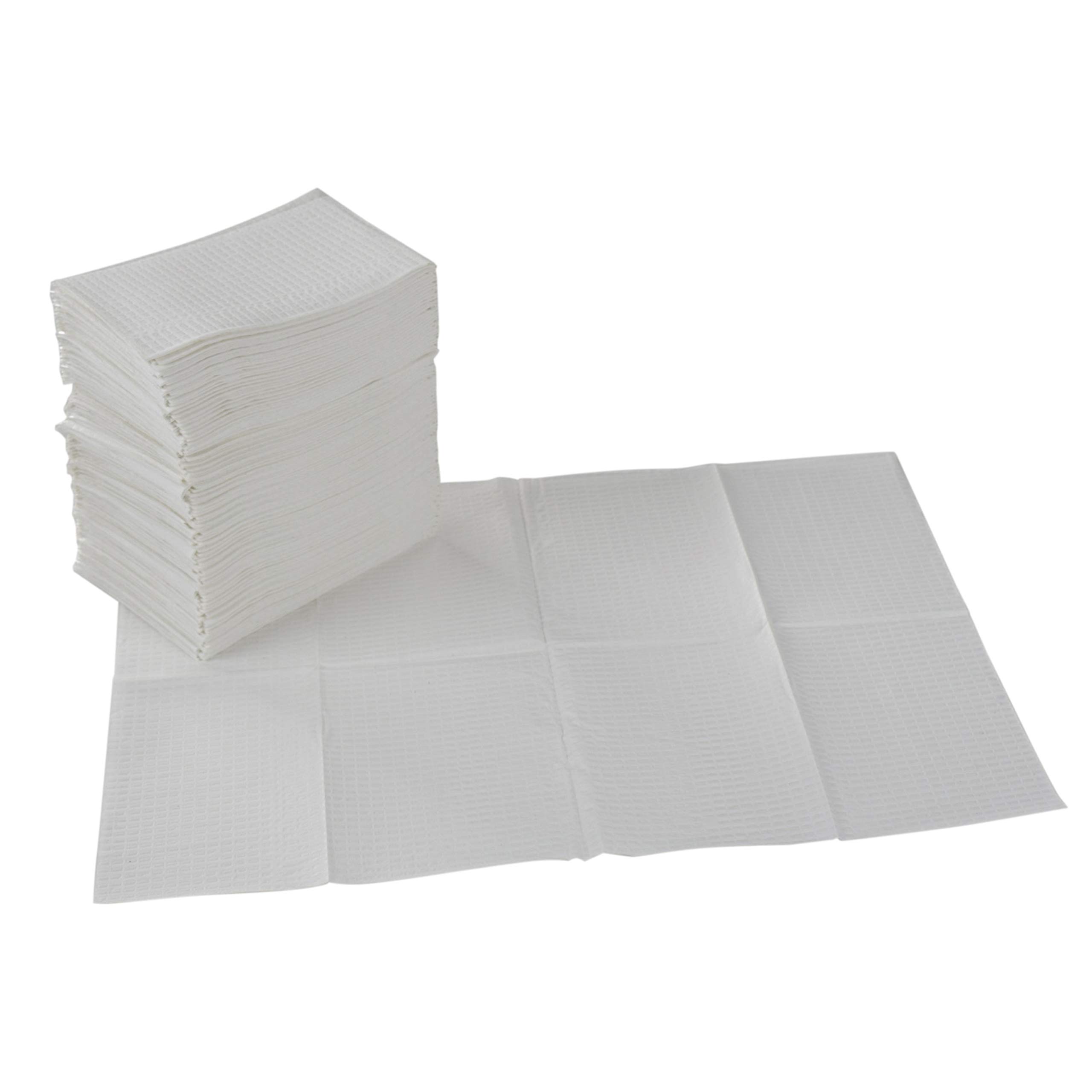 ECR4Kids ELR-18004 Wall-Mounted Baby Changing Station, Fold-Down Diaper Change Table & ELR-003 2-Ply Tissue and Poly Disposable Sanitary Liner for Baby Changing Stations, 18" x 13", 500-Pack - White