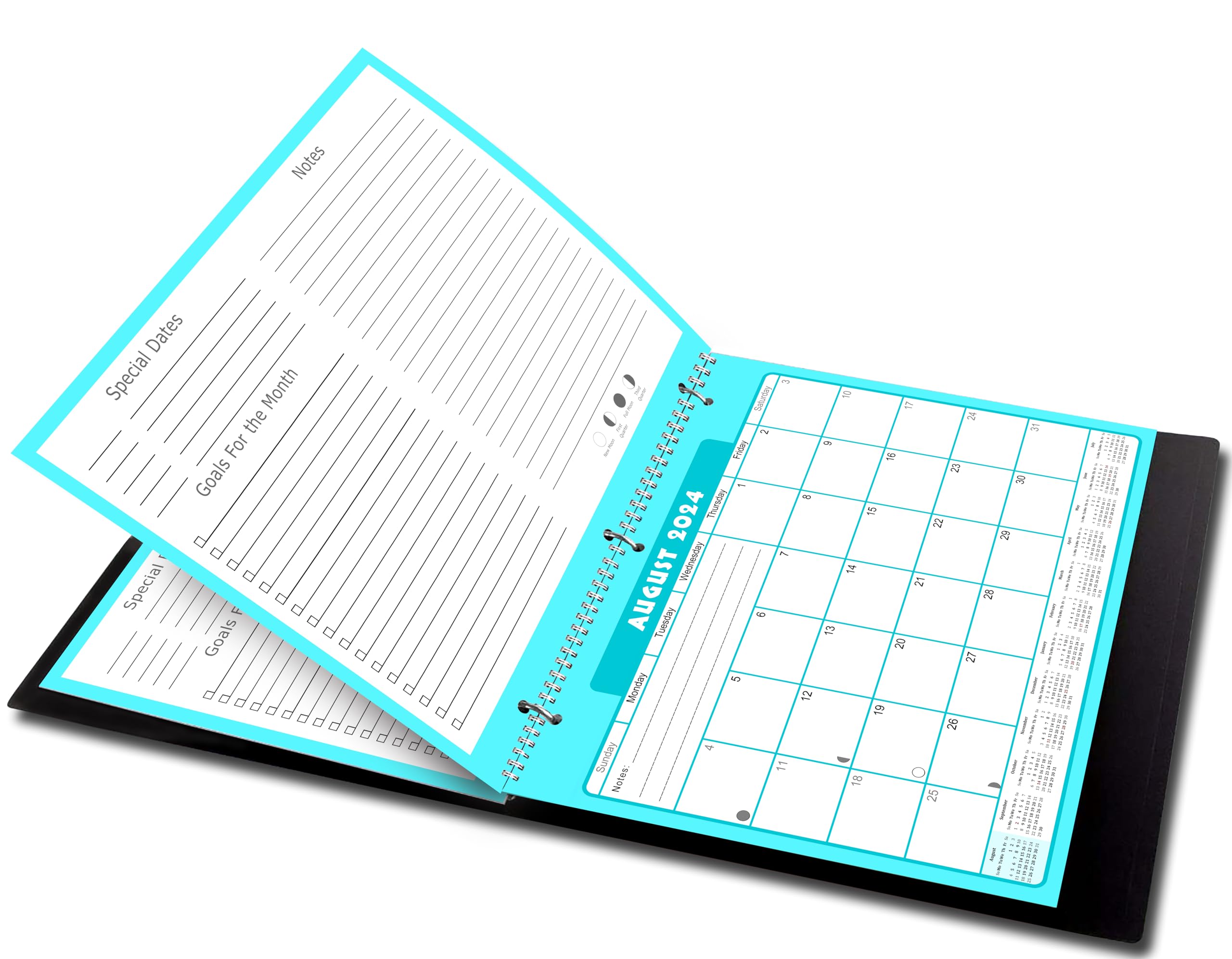 2024-2025 Academic Year 12 Months Student Calendar/Planner for Wall & Desk & 3-Ring Binder, for School, Teacher, Student (Edition #006)