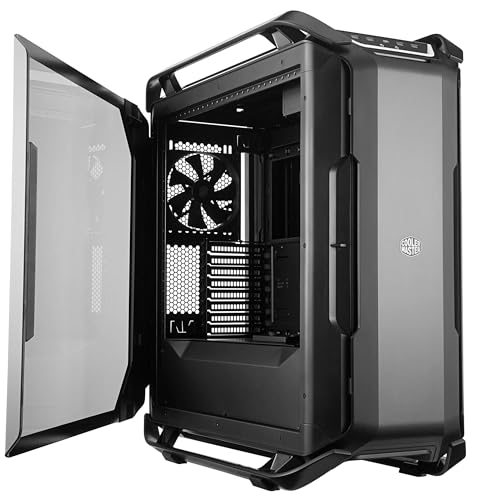 Cooler Master Cosmos C700P Black E-ATX Full-Tower, Curved Tempered Glass Panel, Flexible Interior Layout, Diverse Liquid Cooling Layout, Type-C, Customizable ARGB (MCC-C700P-KG5N-S00)