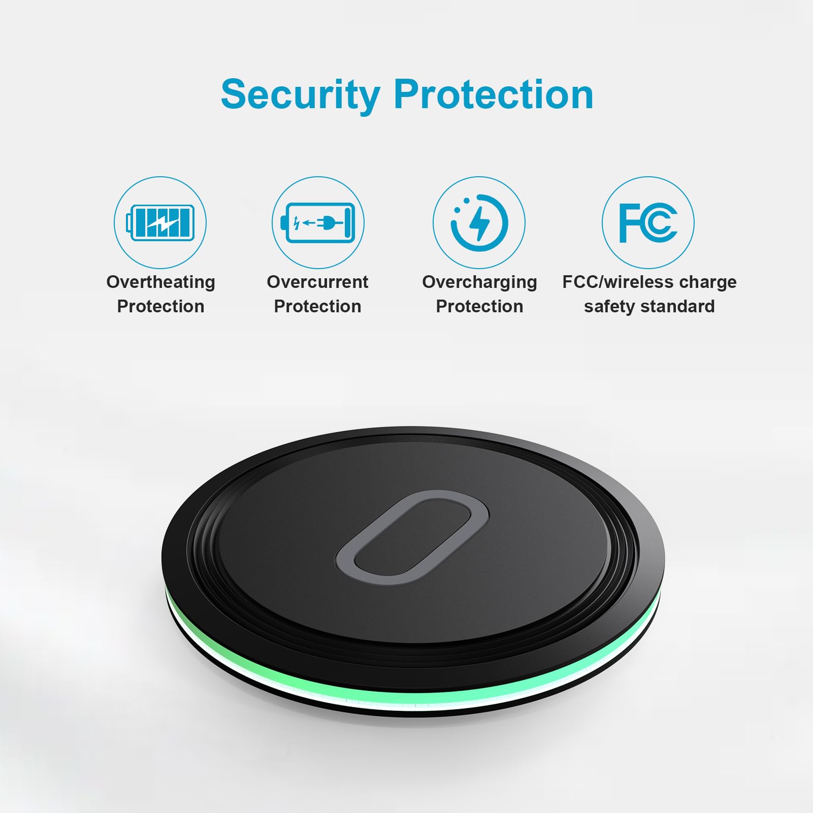 2Pack 15W Fast Wireless Charger for Samsung S24 S23 S22 S21 S20 S10 Z Fold Flip 6, Google Pixel 8, 7 Pro, 7, 6, 6 Pro, 5, 4, 4 XL, 3, 3 XL, Pixel Buds, iPhone 15 14 13 12 11 Mini Pro Max, Charging Pad