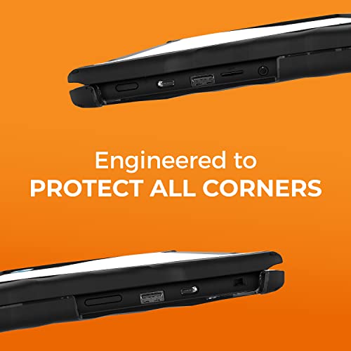 Gumdrop DropTech Laptop Case Fits Dell Chromebook 3120 | 3110 | 3100 (2-in-1) for K-12 Students Teachers and Classrooms β Drop Tested Rugged Shockproof Bumpers for Reliable Device Protection β Black
