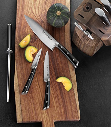 Cangshan TS Series 1020878 Swedish 14C28N Steel Forged 8-Piece Knife Block Set, Walnut