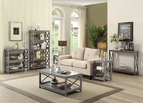 Convenience Concepts Oxford 5 Tier Bookcase, Gray