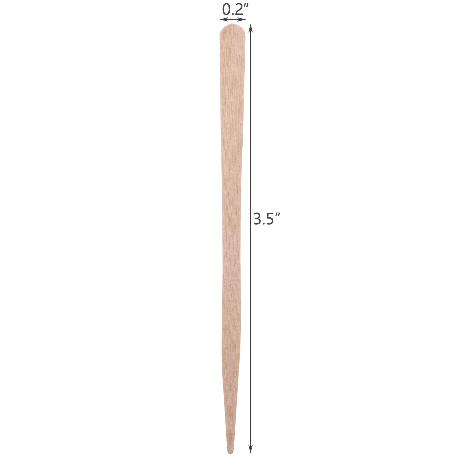 Hedume 2000 Pieces Wax Sticks, Wood Spatulas Applicator Craft Sticks, Small Wax Spatulas Hair Removal Eyebrow and Body