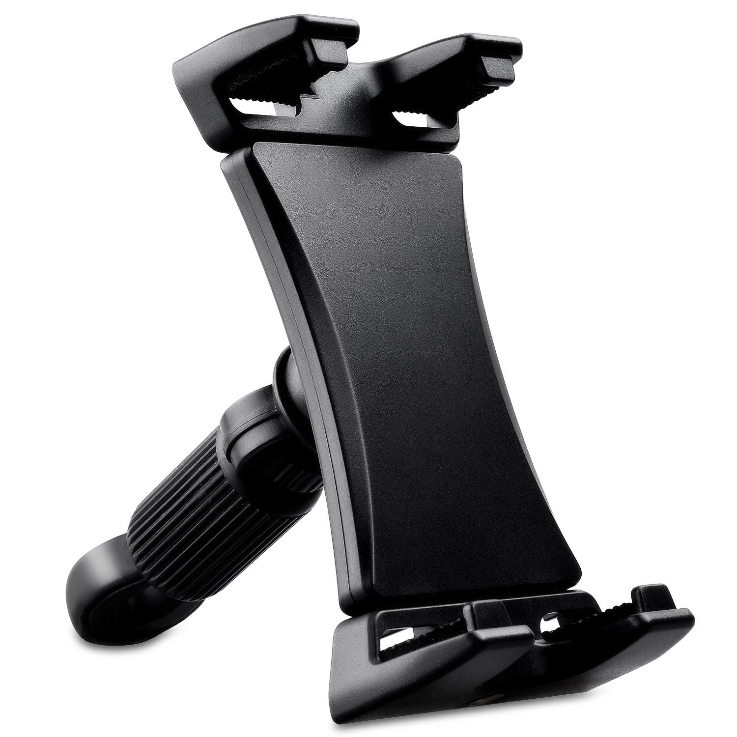 JUBOR Tablet Mounts for Microphone Stands, Microphone Tablet Holder, Mic Music Stand for iPad, iPad Pro, iPad Air, iPad Mini, 2, 3, iPhone, Smartphone 4.7-12.9" Tablets