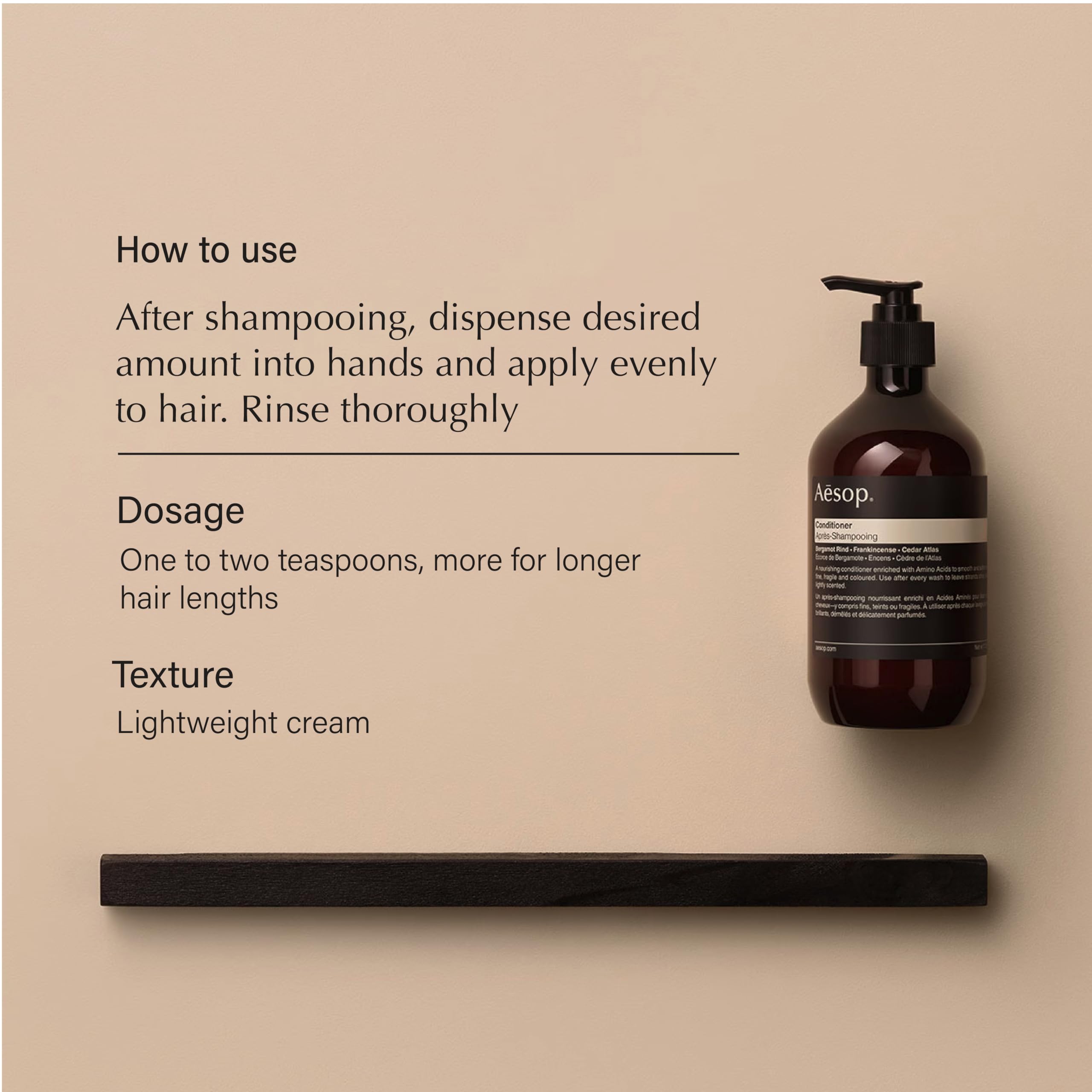 Aesop Shampoo and Conditioner Set - Earthy | Cleanser for All Hair Types and Scalp | Soft, Shiny, Fragrant Hair | Paraben, Cruelty-free & Vegan | 16.9 oz