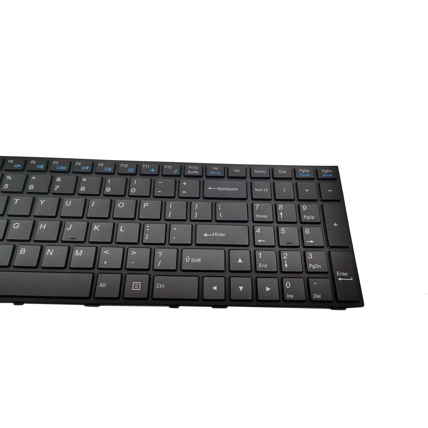 New Laptop Replacement Gaming Keyboard for Clevo Sager P650 P650SE P655SE NP8652 NP8650 NP8670 NP8671 MP-13H83USJ430B 6-80-P6500-013-1 US Layout with Backlight