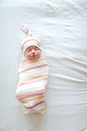 Copper Pearl Large Premium Knit Baby Swaddle Receiving Blanket Belle