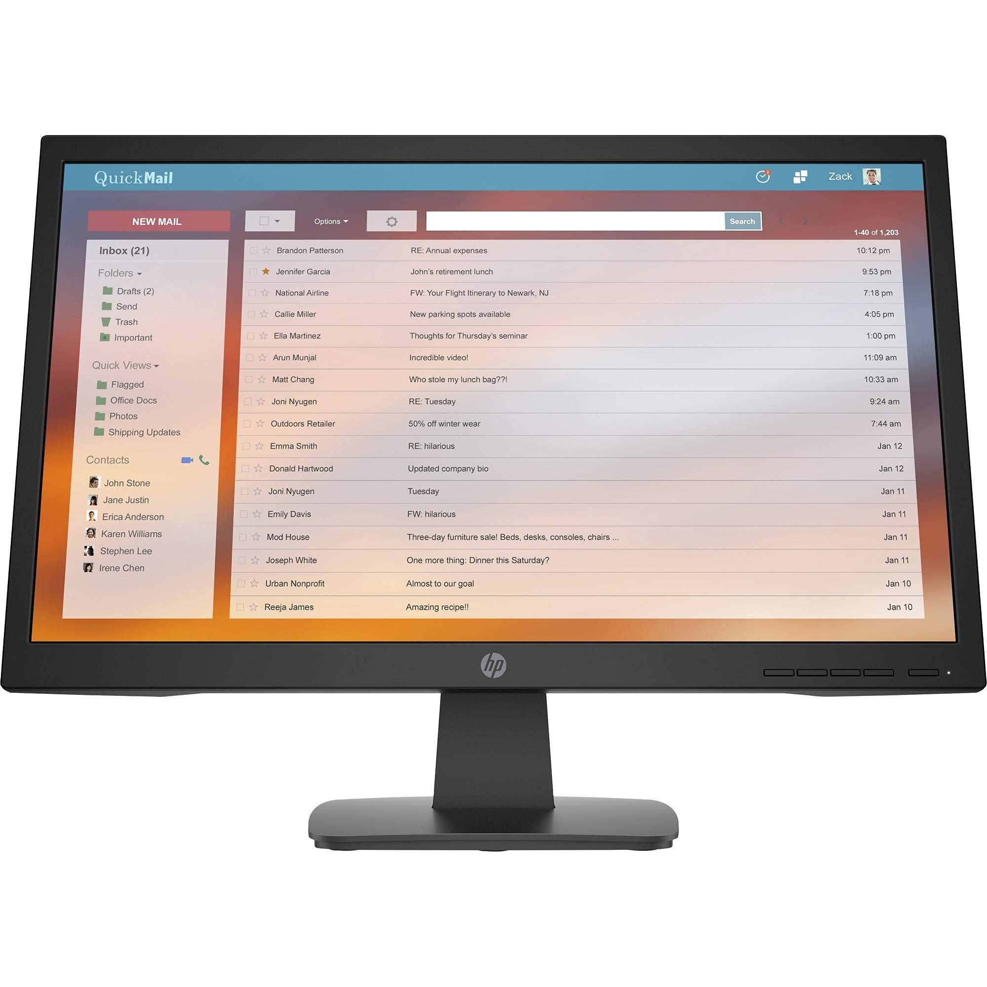 HP P22v G4 21.5" Full HD LED LCD Monitor - 16:9 - Black - 22" Class - Twisted nematic (TN) - 1920 x 1080-250 Nit Typical - 5 ms On/Off - 60 Hz Refresh Rate - HDMI - VGA