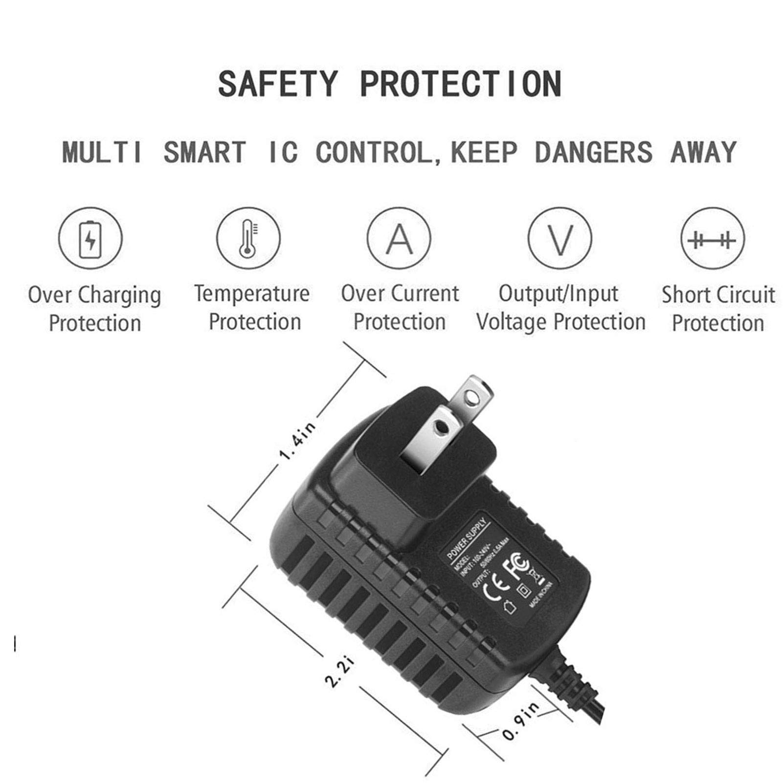 Power Charger for Andis 17165 17150 ProFoil Lithium TS-2 TS-1 AC/DC Adapter for Andis Shaver Power Cord Charger