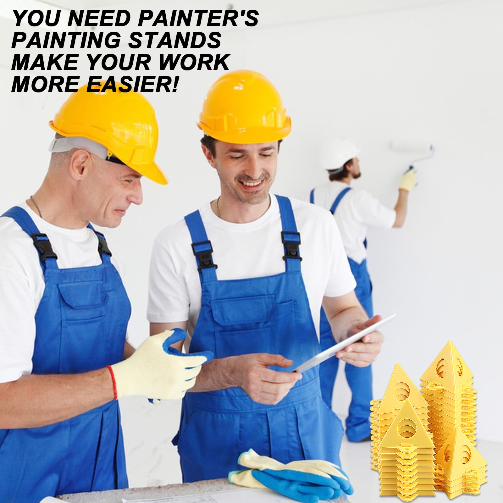 40pcs Pyramid Stands, Painters Pyramids, Painter's Painting Stands Pyramids, Mini Cone Paint Stands for Cabinet Paint, Canvas Stands, Door Risers Support, Painter Elevated, Paint Pouring Suppliers