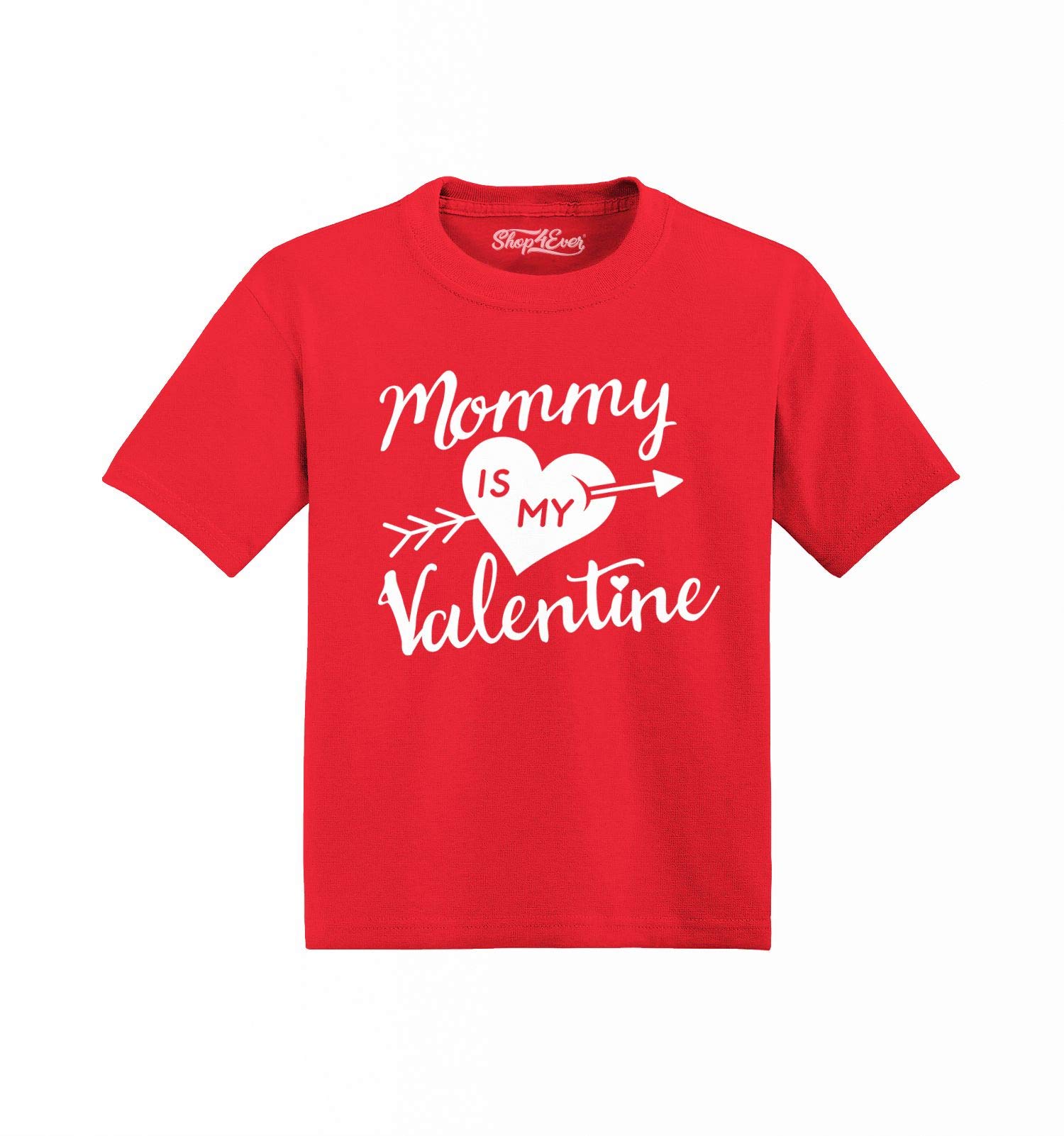 Mommy is My Valentine Heart Toddler Cotton T-Shirt Love Tee Shirts 2T Red