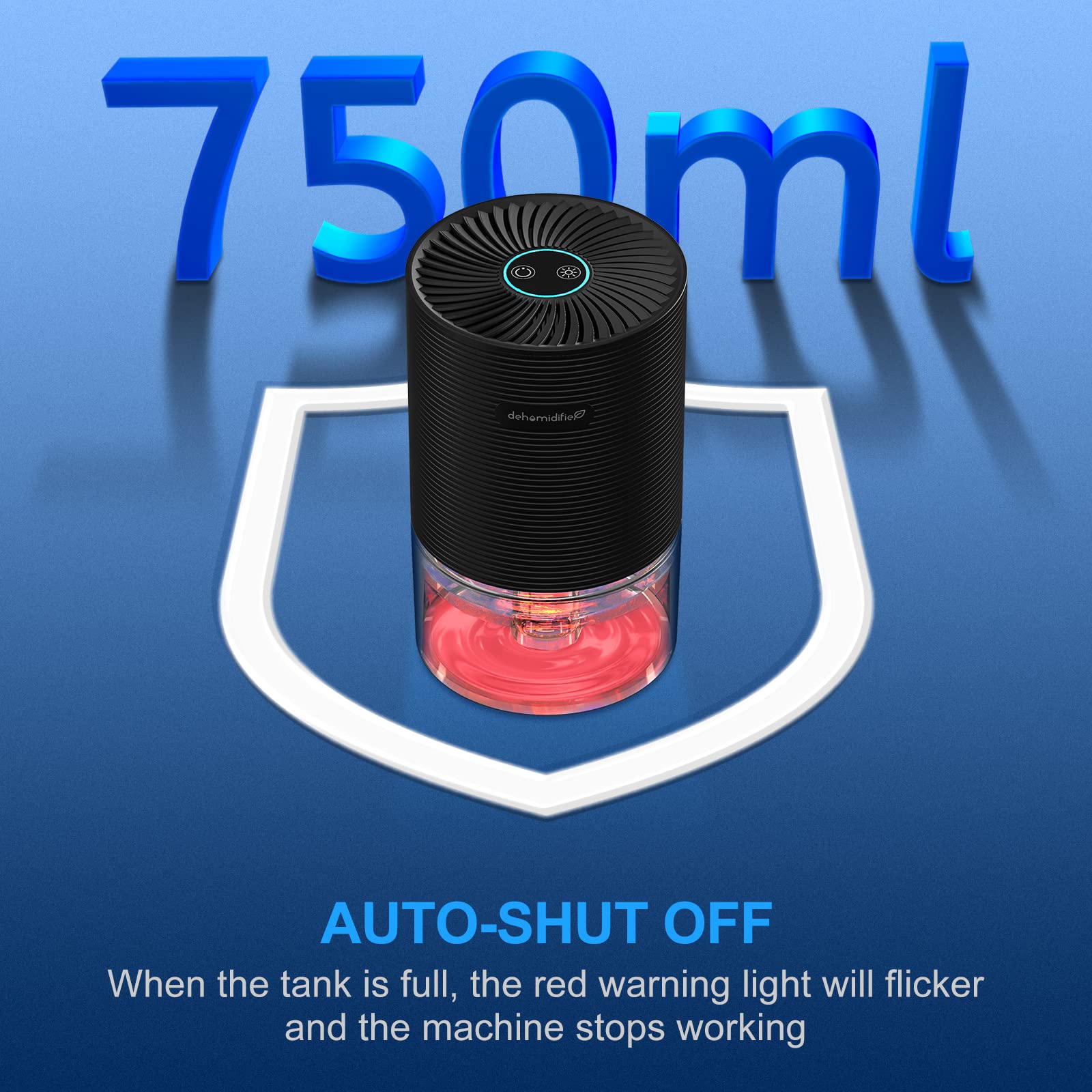 26OZ Small Dehumidifiers for Bedroom, Mini Dehumidifier for 1200 Cubic Feet Home, Dehumidifier small Quiet with Auto Shut Off for Bathroom,Closet,RV