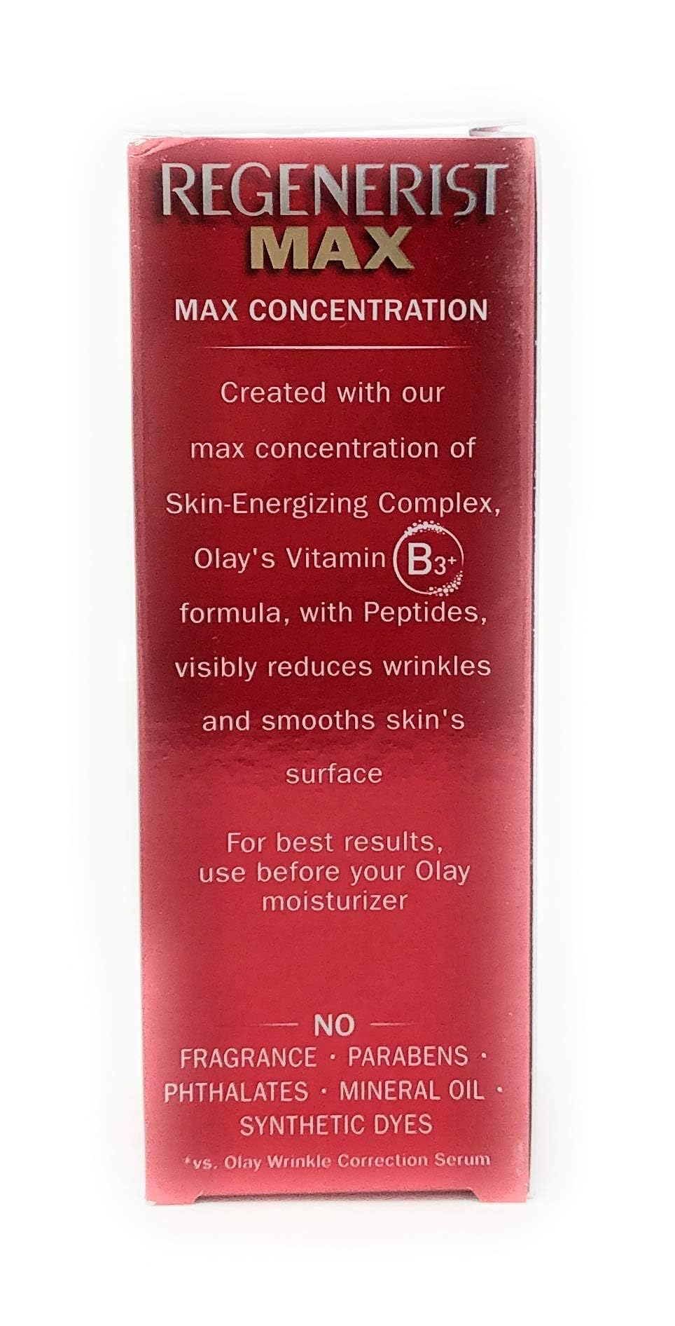 Olay Niacinamide Serum MAX Wrinkle Reducing, Fragrance – Free, 1.3oz. (40 mL)