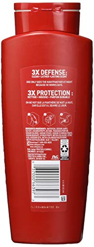 Old Spice Body Wash for Men, Nightpanther, Long Lasting Lather, 21 Fl Oz, 5.476 Lb