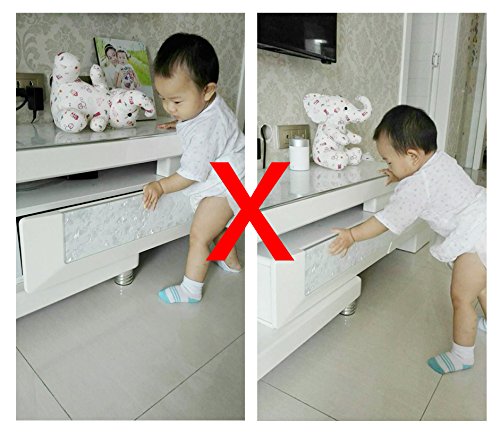 Child & Baby Magnetic Safety Proof Hidden Cabinet Drawer Locks Easy to Install-No Tools Or Screws Needed(4locks+1key)