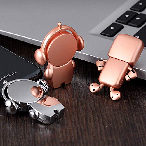 Novelty Cute Cartoon Flash Drive 64GB Thumb Drive Memory Stick for PS4/PC/Laptop/Computer/External Storage Data/Photo/Video(Silver-Smile)