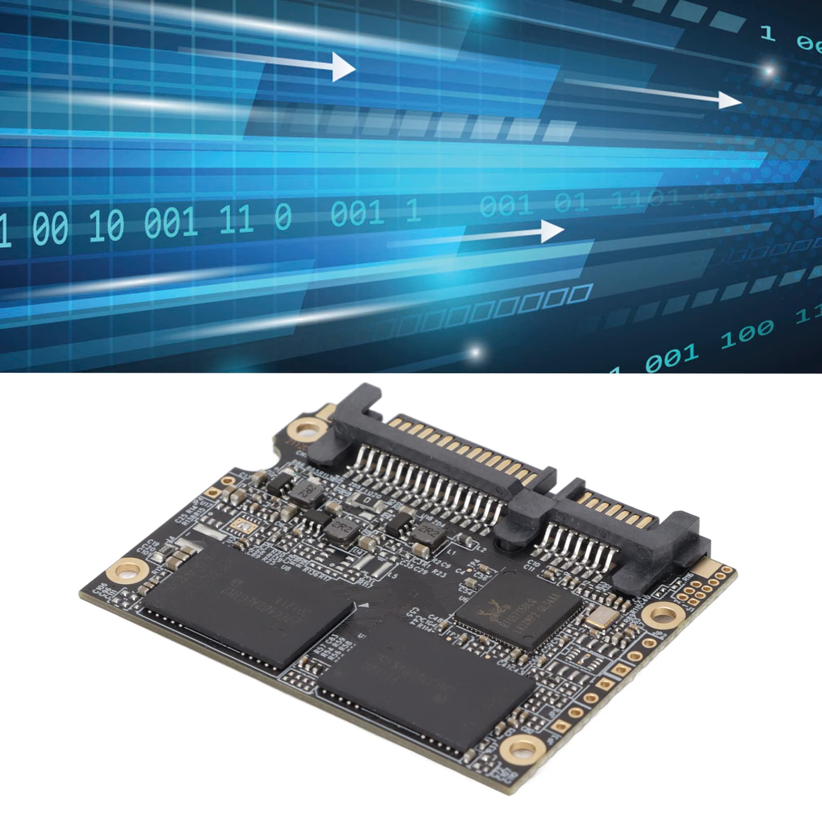 2.5Inch SATA SSD, 450-500M/S High Speed Transmission, Dual Channel,Stable Data Reading, Writing and Transmission, Mobile Hard Drives with Additional Cases for Use Applicable to Computers(256GB)