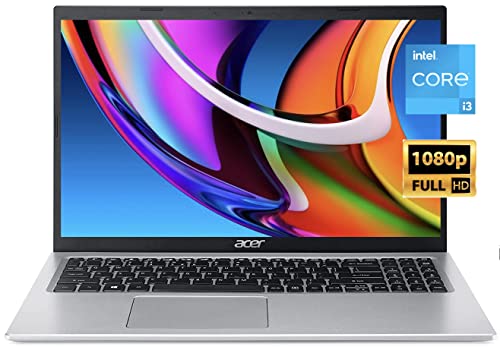acer 2023 Flagship Aspire 5 15.6" FHD IPS Slim Laptop, Dual-Core Intel i3-1115G4 (Upto 4.1GHz, Beat i5-7200U), 8GB RAM, 128GB NVMe SSD, WiFi 6,RJ-45, Webcam, Amazon Alexa, Windows 11+HubxcelAccessory