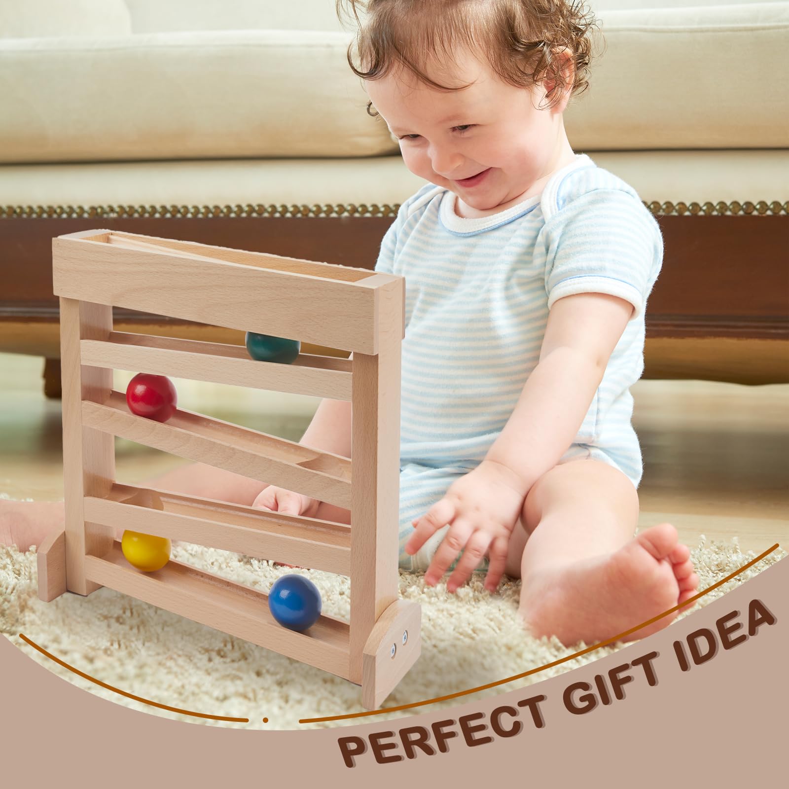 Tiger Montessori Ball Tracker for Baby Ball Tracker Montessori Toys