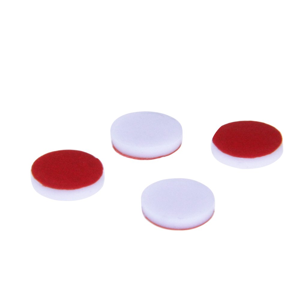 ALWSCI HPLC LC 8-425 Screw Thread Vial Caps, 8 mm, PTFE/Silicone Septa, Black, Polypropylene, 100 pcs/pk