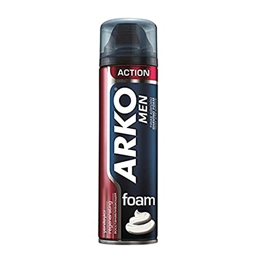 Arko Shaving Foam, Action, 12 Ounce