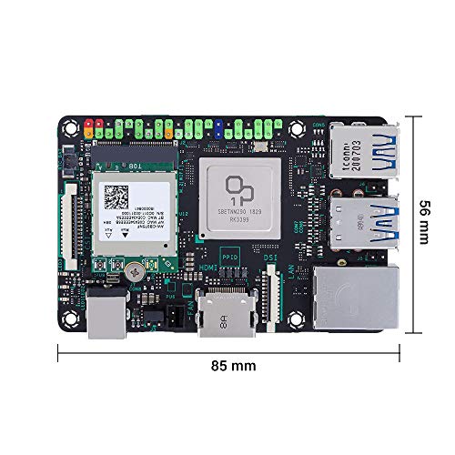 Tinker Board 2 6-Core 2.0 GHz Rockchip RK3399 Single Board Computer 2GB RAM GB LAN Wi-Fi & Bluetooth 5.0 GPIO Connectivity Support 4K Dual-Display