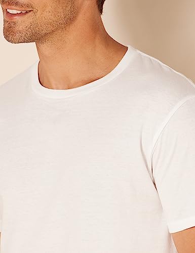 Amazon Essentials Men's Crewneck Undershirt, Pack of 6, White, X-Large