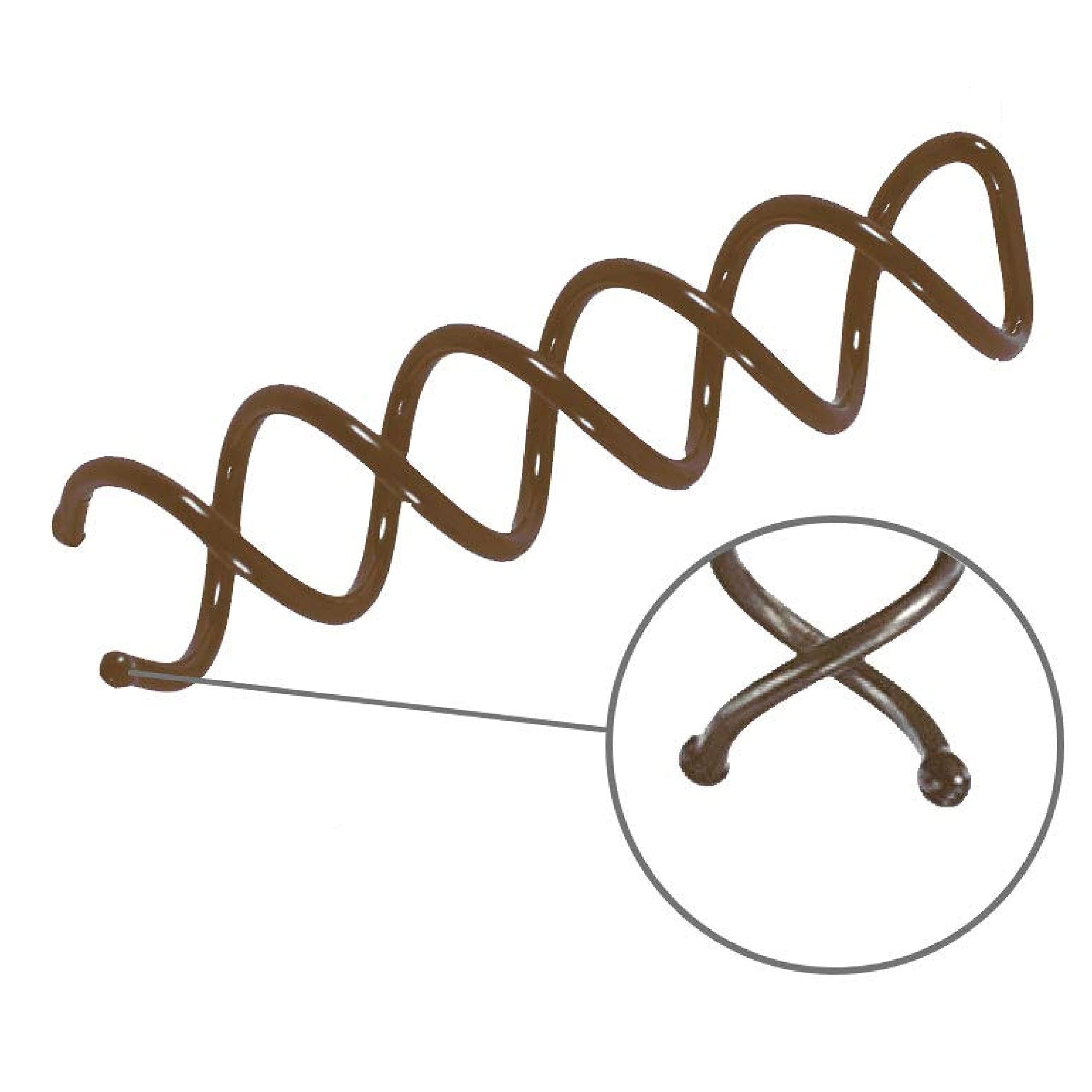 Hawwwy Spiral Spin Pins - 4 Pack Premium Brown Spin Pins | Easy & Fast Non-Scratch Alloy Bun Maker Hair Pins for Buns Women Kids | Messy Bun Bobby Pins Brown Hair Accessories